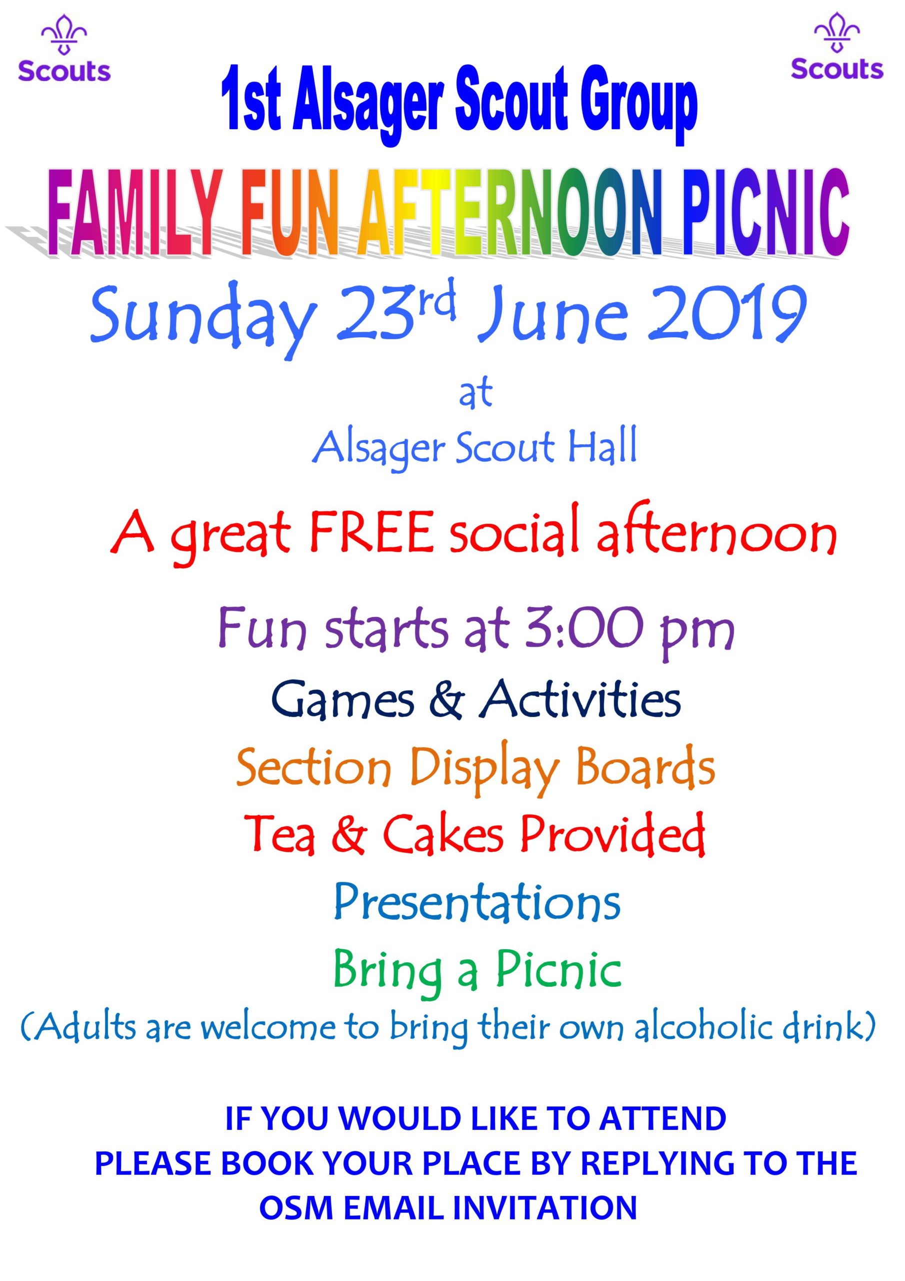 Family Fun Afternoon/AGM – Alsager Scout Group